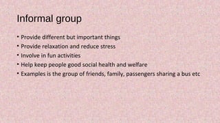 social group and its types | PPT