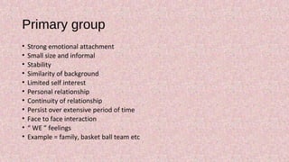social group and its types | PPT