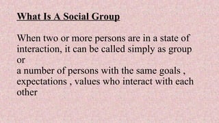 social group and its types | PPT