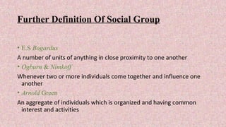 social group and its types | PPT