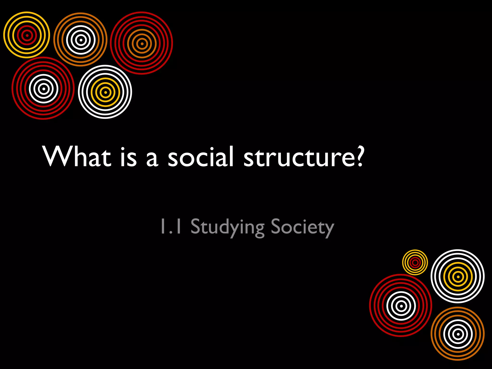 AQA GCSE Sociology - What is a social structure? | PPT