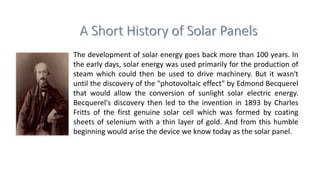 What is a solar panel | PPT