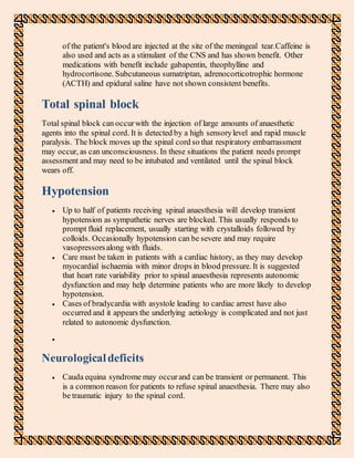 What is a spinal injection | DOCX