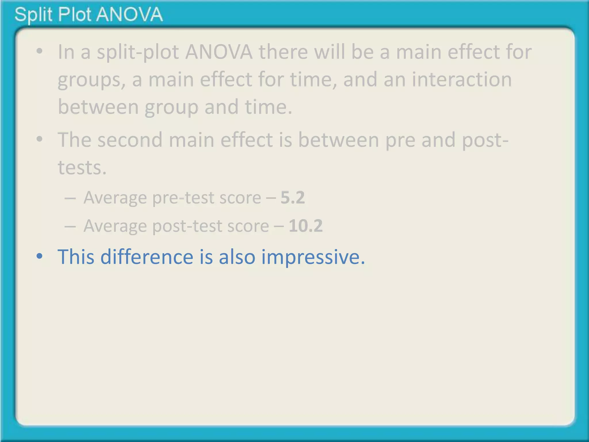 What is a split plot anova | PPTX | Soccer | Sports