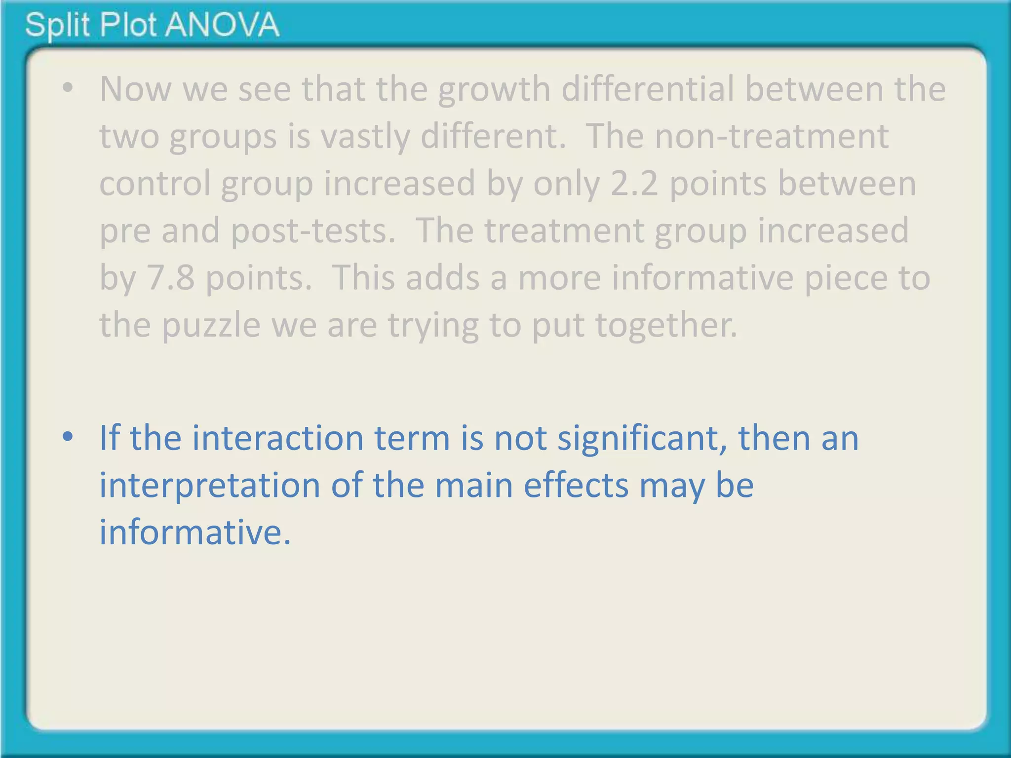 What is a split plot anova | PPTX | Soccer | Sports