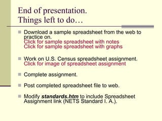 What is a spreadsheet | PPT