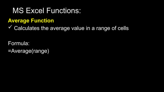 Microsoft excel functions and formulas.pptx