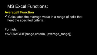Microsoft excel functions and formulas.pptx