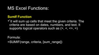 Microsoft excel functions and formulas.pptx