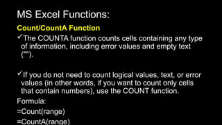 Microsoft excel functions and formulas.pptx
