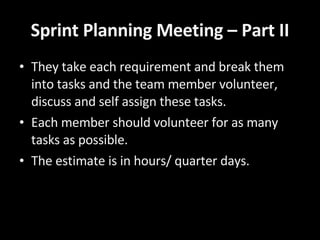 What Is A Sprint Planning Meeting | PPT