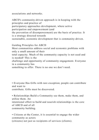 What is Asset Based Community Development (ABCD) .docx
