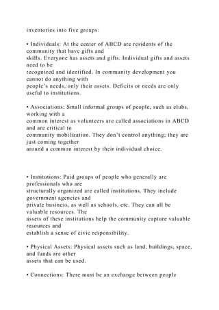 What is Asset Based Community Development (ABCD) .docx