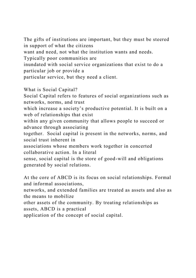 What is Asset Based Community Development (ABCD) .docx