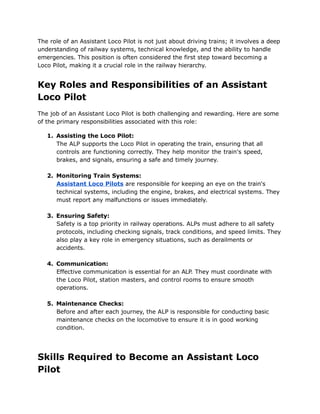 What is Assistant Loco Pilot_ Roles, Responsibilities, and Career ...