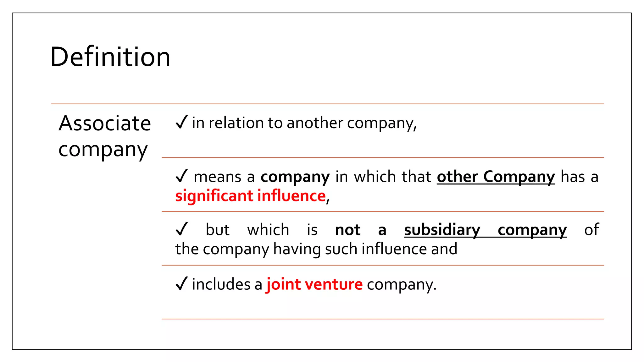What is associate company as per companies act, 2013 | PPTX | Business ...