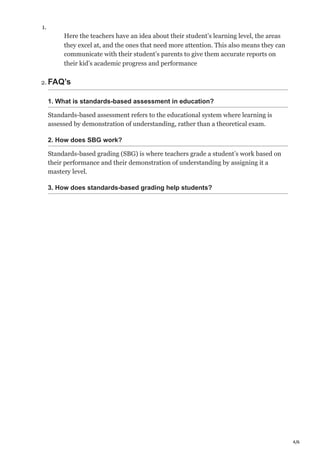 What is a Standards-Based Grading System Does it Benefit Teachers ...