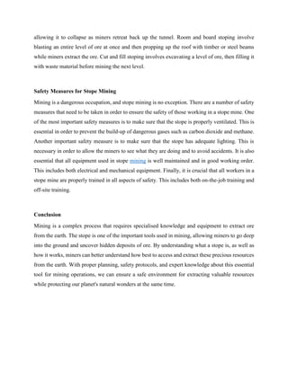 What is a Stope In Mining: Uncovering the Hidden Treasures of Ore ...