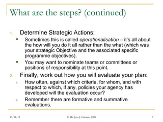 What is a strategic plan | PPS