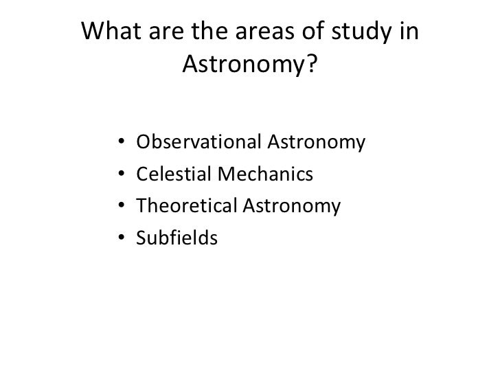 What is astronomy