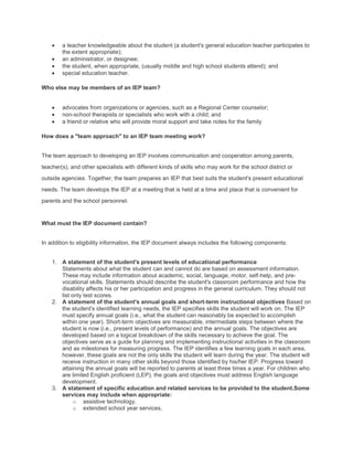 What is a student success team | DOCX