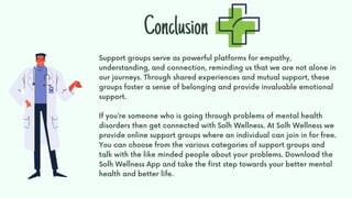 What is a Support Group, and How does it work? | Solh Wellness | PDF