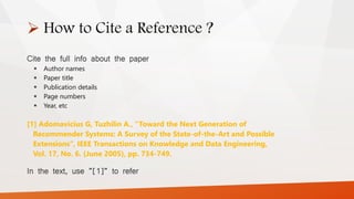 What is a survey paper | PPT