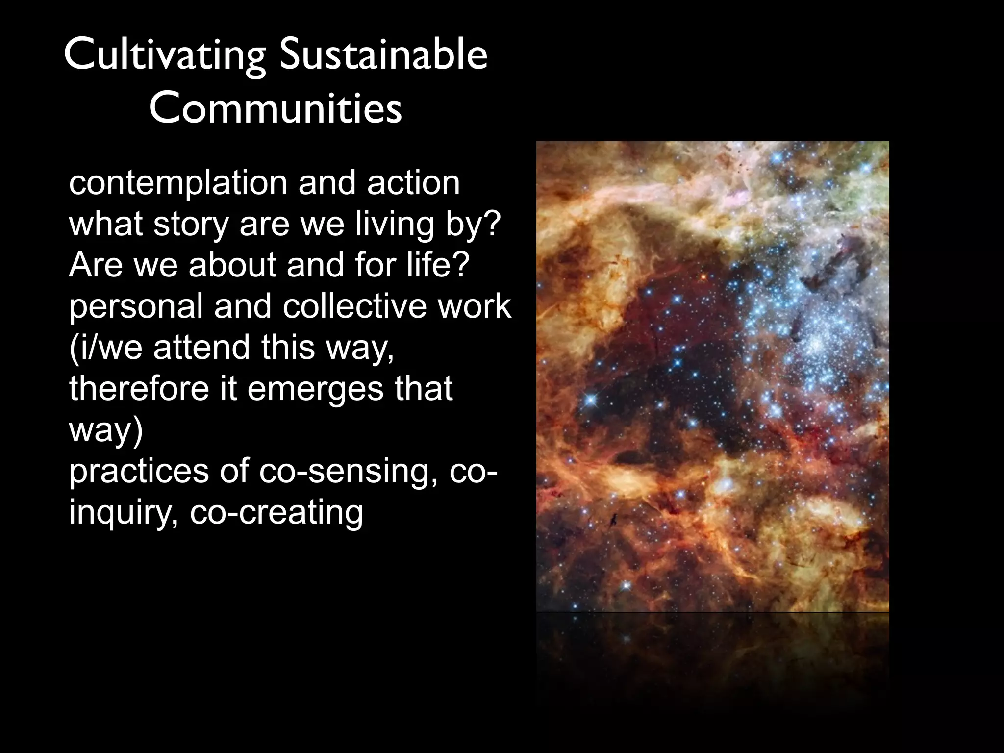 What is a_sustainable_community_ | KEY