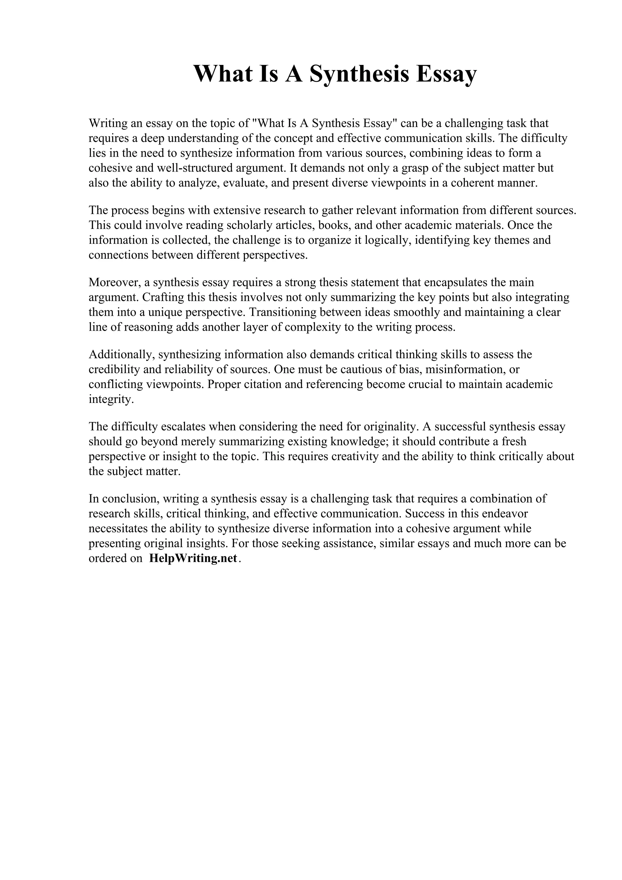 What Is A Synthesis Essay.pdf