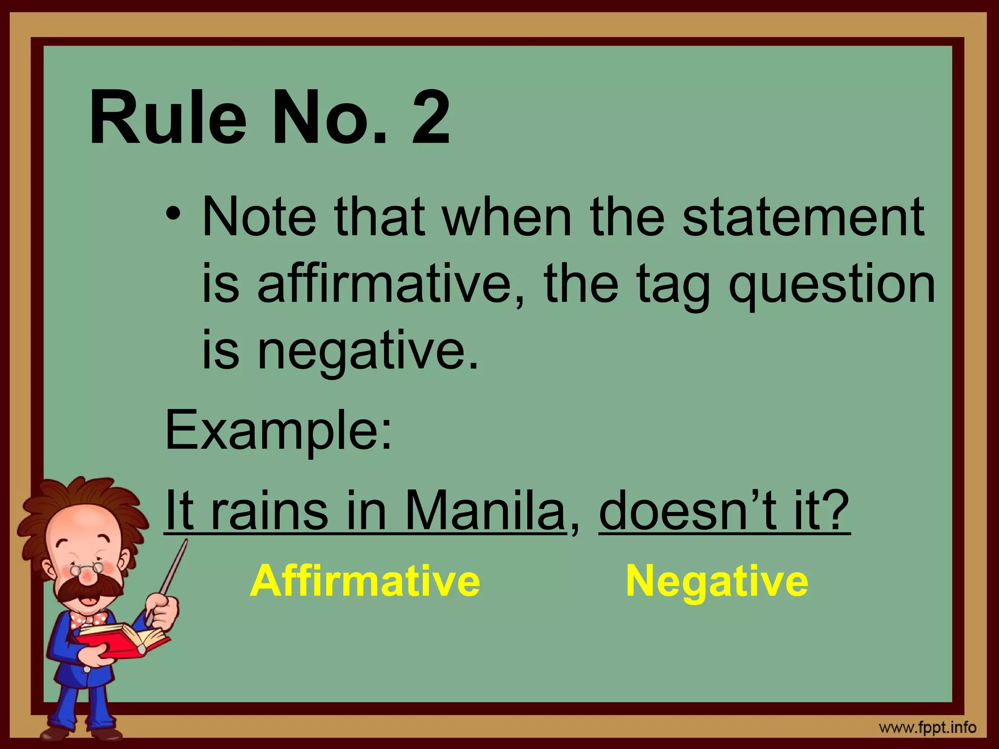 What is a tag question | PPT