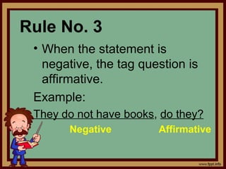 What is a tag question | PPT