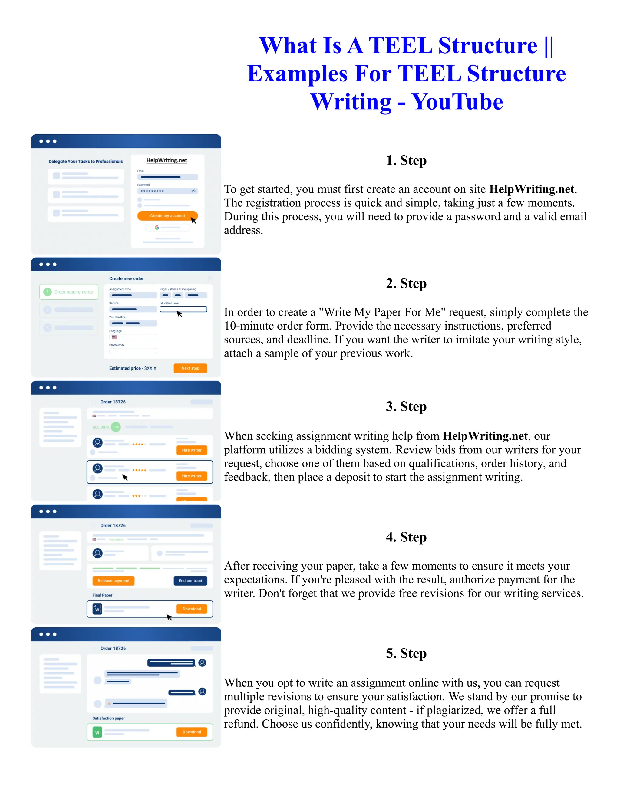 What Is A TEEL Structure Examples For TEEL Structure Writing - YouTube ...