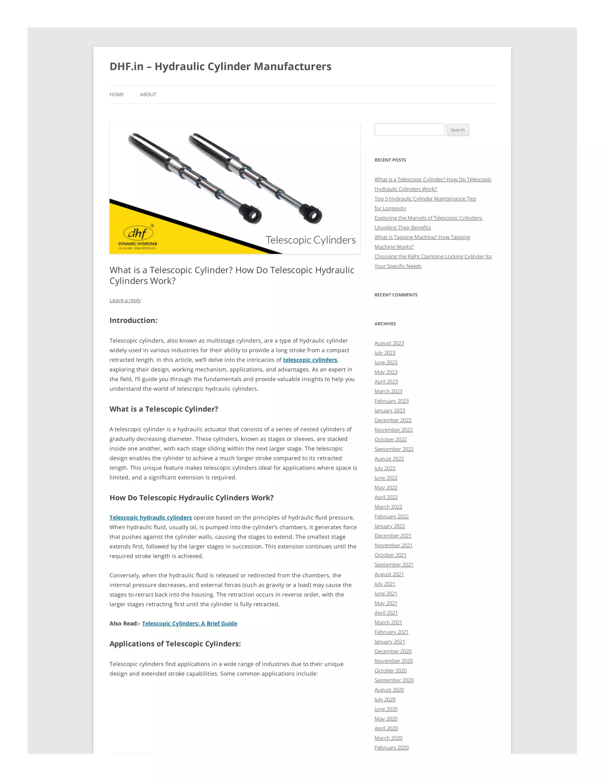 What is a Telescopic Cylinder.pdf