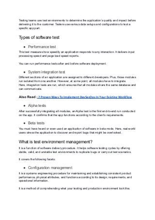 What Is A Test Environment_ An Overview Of Managing Your Test ...