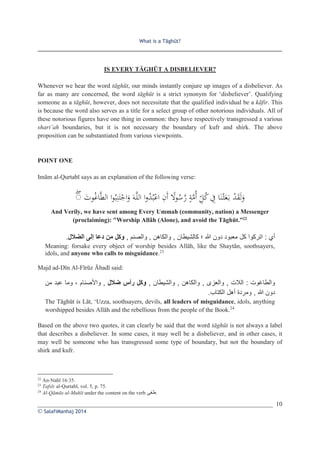 What is a Tāghūt? | PDF | Islam | Religion & Spirituality