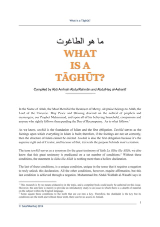 What is a Tāghūt? | PDF | Islam | Religion & Spirituality