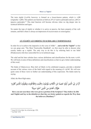 What is a Tāghūt? | PDF | Islam | Religion & Spirituality