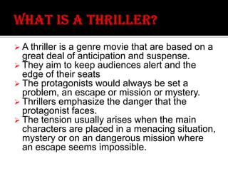 What is a thriller | PPT