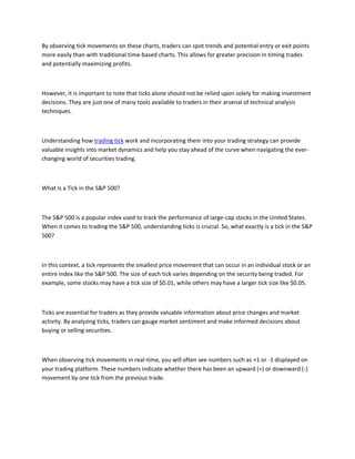 What Is a Tick in Securities Trading and How Does It Work.pdf | Stocks ...