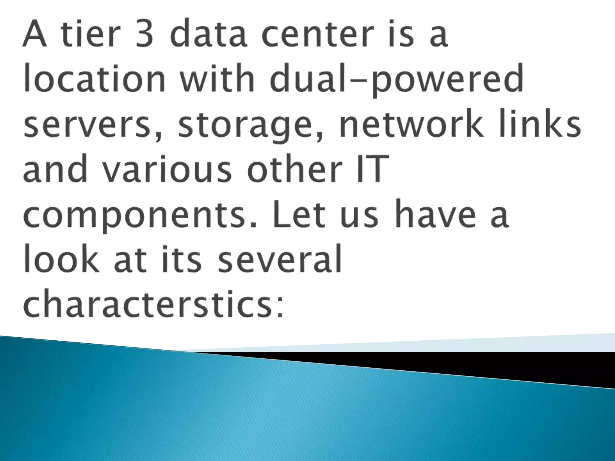 What is a tier 3 data center | PPT