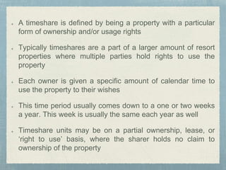 What is a Timeshare? | PPTX