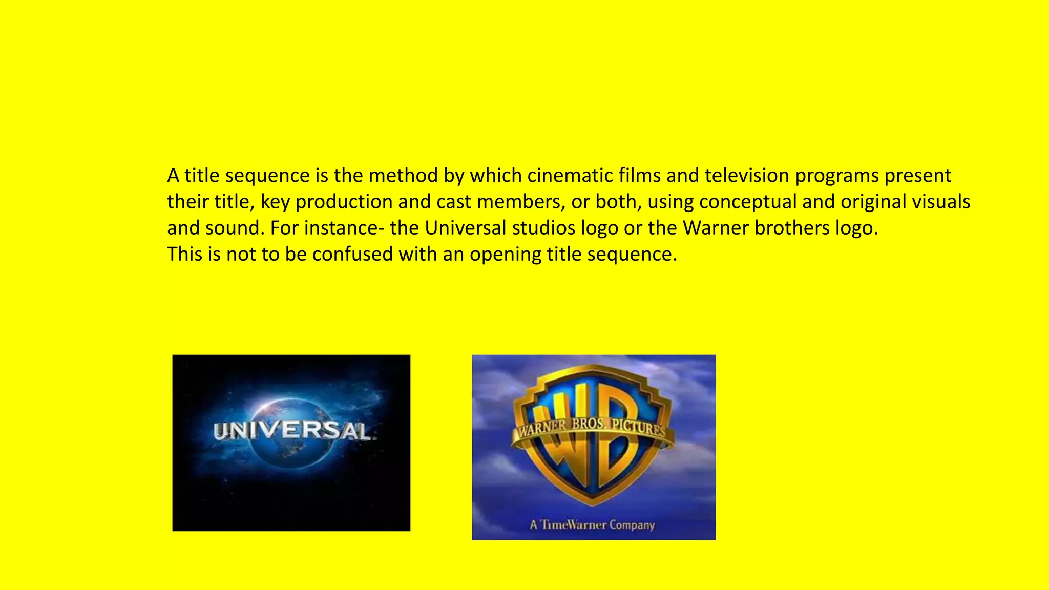 What is a title sequence | PPTX