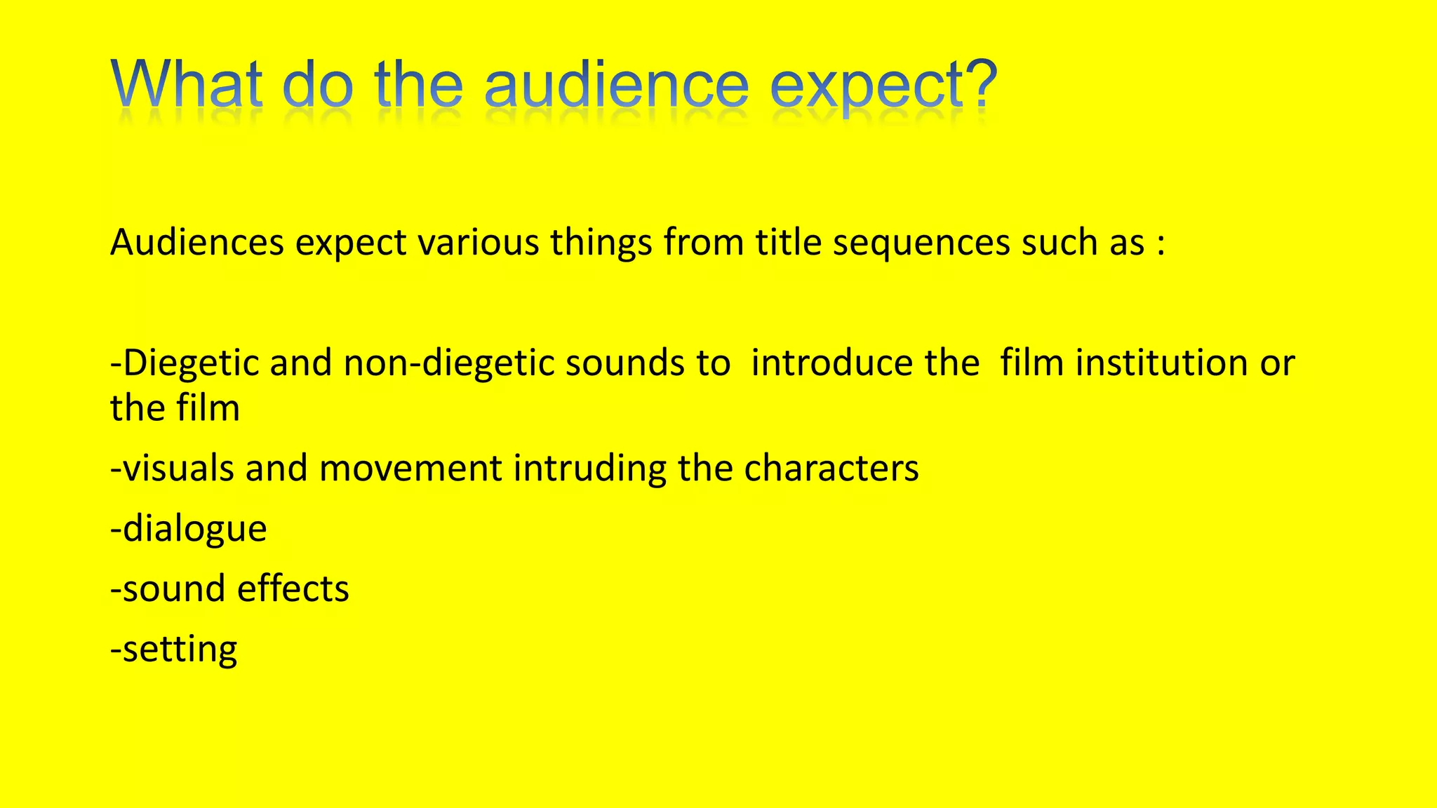 What is a title sequence | PPTX