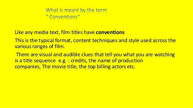 What is a title sequence