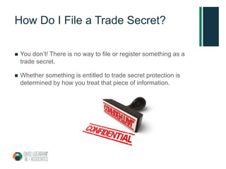 What Is a Trade Secret? | PPTX