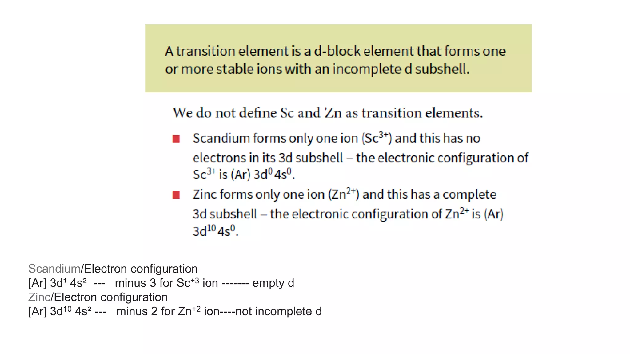 What is a transition element | PPT