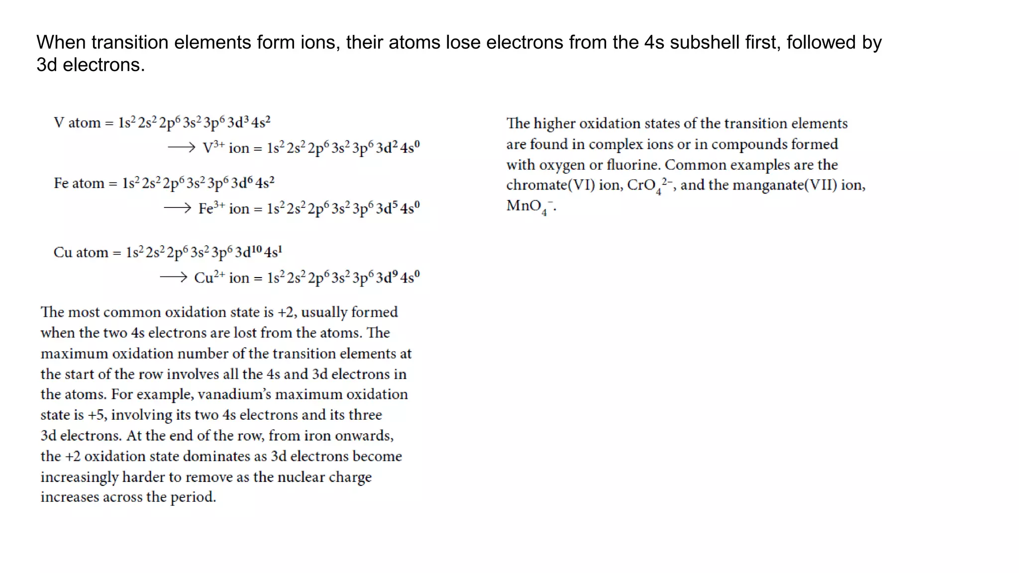 What is a transition element | PDF