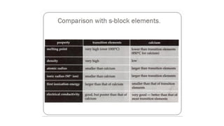 What is a transition element | PDF