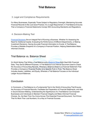 What Is a Trial Balance? | PDF | Stocks and Bonds | Personal Investing
