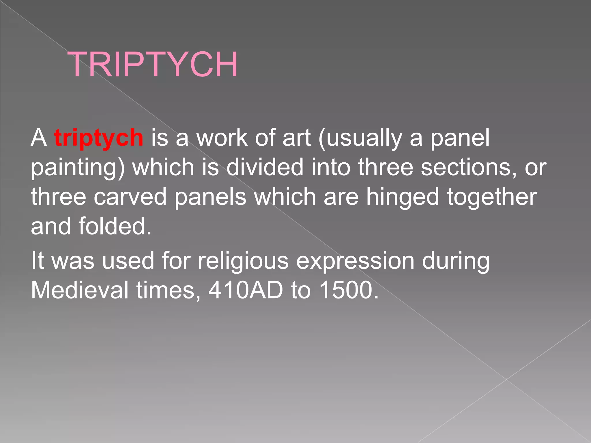 What is a Triptych? | PDF
